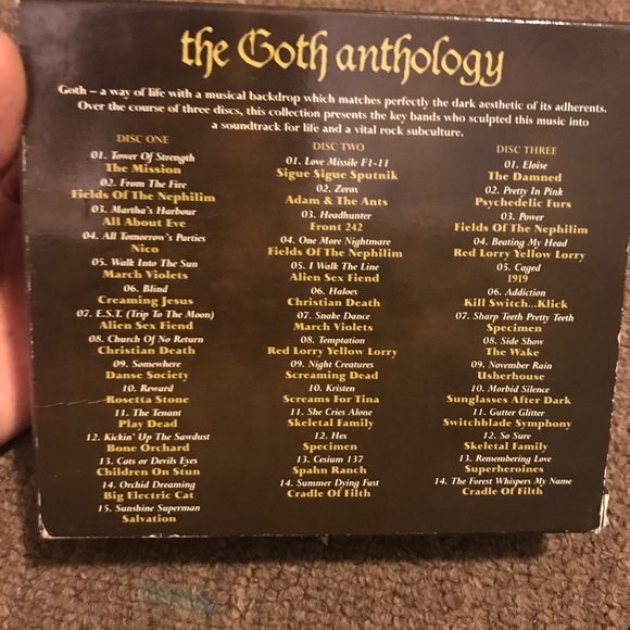 Other | 3 Dish Goth Anthology And Nightwish Wishmaster Cds | Poshmark